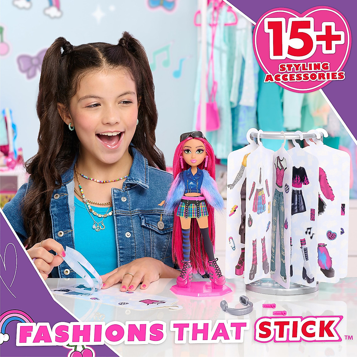 Just Play Style Bae Kenzie 10-Inch Fashion Doll and Accessories, 28-Pieces, Kids Toys for Ages 4 Up