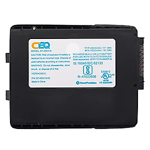 CBQ Replacement Battery fit for Zebra TC70 TC75 TC75EK TC75AH TC75GK TC700H TC700K TC72 TC77 TC77HL TC75FK TC70X TC720L TC70X TC75X TC75BH BT-000318 82-171249-01 82-171249-02 BTRY-TC7X-46MA2