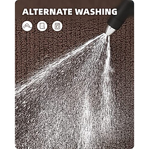 Color G Dark Brown Door Mats Indoor, 24"x36" Front Door Mat Indoor Door Rugs for Entryway Indoor, Absorbent Inside Door Mats, Non Slip Washable Low-Profile Entry Rugs for Inside House 2x3