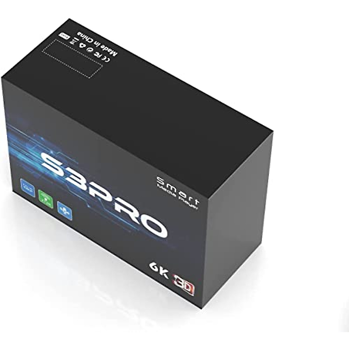 Paioisl New 2023 S3 PRO Android 9 32GB Smart TV Box 6k Ultra HD Built-in Voice Control System