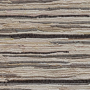 HOMEMONDE Beige Chindi Rug 4'x6' Recycled Soft Cotton Rag Rug Hand Crafted Reversible Farmhouse Style Boho Home Decor for Bedroom, Living Room, Kitchen, Entyrway