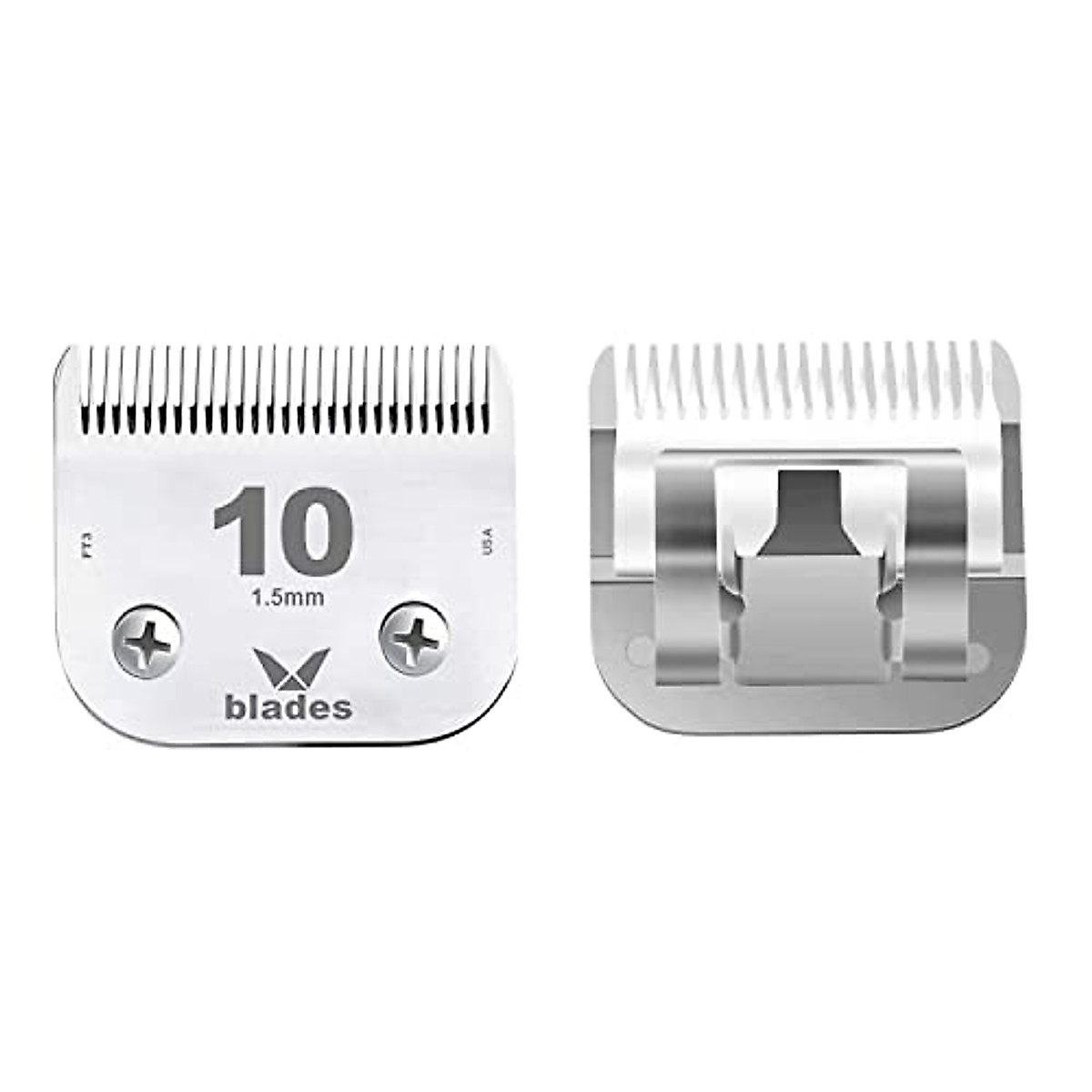 Ceramic Blade Dog Grooming Detachable Compatible with Andis Hair Clippers (#10:1/16"(1.5mm))