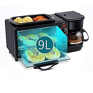 Tabletop Electric Oven Breakfast Machine Electric Baking Bakery Roast Oven Grill Multifunction Coffee Maker Pizza Oven Egg Omelette Frying Pan Toaster
