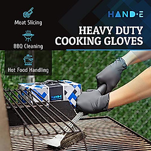 Black Nitrile Medical Gloves Disposable Large 100 Count - Surgical Gloves Latex Free, Extra Thick 5 Mil Medical Exam Gloves, Powder Free