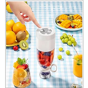 blender portable,fresh juice blender,personal blender (350ml, Deluxe (white))