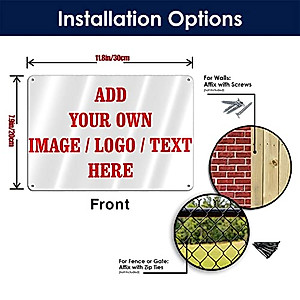 Custom Metal Signs,Personalized Your Own Bar Decor Aluminum Sign,Customized House Decor 11.8 x 7.9 Inches