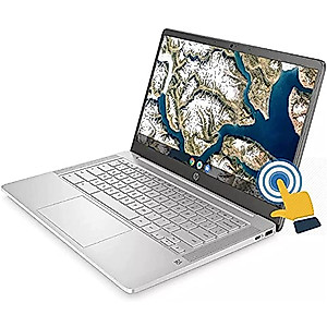 2020 Flagship HP 14 Chromebook Laptop Computer 14" HD SVA Anti-Glare Touchscreen Display Intel Celeron Processor 4GB DDR4 64GB eMMC WiFi Webcam Chrome OS (Renewed)