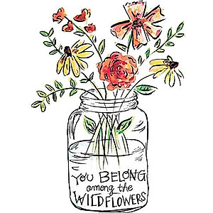 MAGNET Flower Quote Magnetic Car Sticker Decal Refrigerator Metal Magnet Vinyl 5"