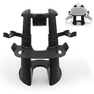 NexiGo VR Stand with Controller Holder for Oculus Quest, VR Headset Display and Controller Mount Station for Oculus Quest 1/2, Oculus Rift S, Oculus Rift, Black