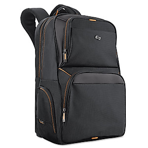 Solo New York UBN701-4 17.3 Inch Laptop Backpack, Black, 17.5 x 11.75 x 8