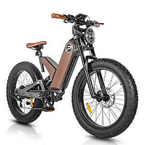 eAhora P5 (Latest Batch) Peak 1200W 20Ah Electric Bike for Adults, Fat Tire Electric Mountain Bike Downhill Full Suspension Electric Bicycle Long Range Ebike