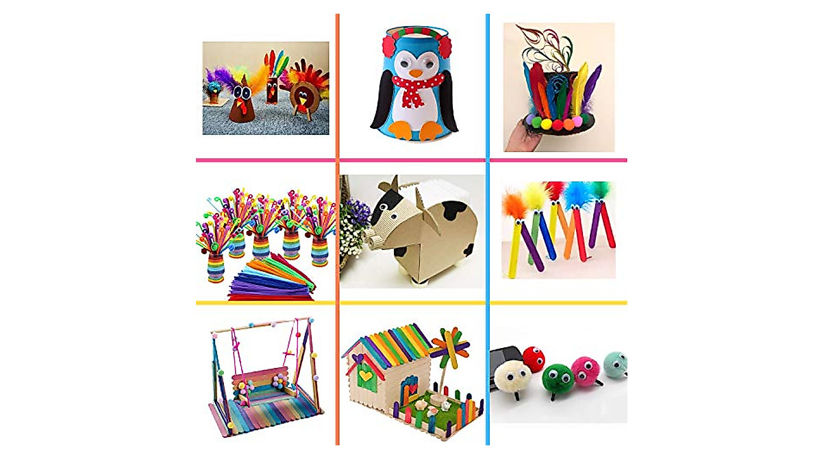MOISO Kids Crafts Kit - 560+ Art Supplies for Creativity