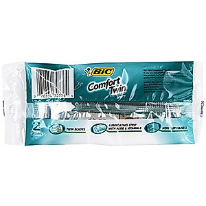 Bic Comfort Twin Shavers for Men, with Aloe, 2 ct