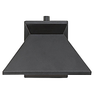 John Timberland Whatley Modern Outdoor Wall Light Fixture Black LED 6 1/4" Metal Shade for Exterior Barn Deck House Porch Yard Patio Outside Garage Front Door Garden Home Roof Lawn