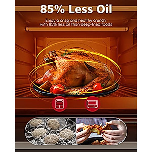 NuWave TODD ENGLISH iQ360 Digital Smart Oven, 20-in-1 Convection Infrared Grill Griddle Combo, 34-Qt Mega Capacity, 1800 Watts, Adjustable Triple Surround Heat Zones, Smart Thermometer, WIFI Enabled