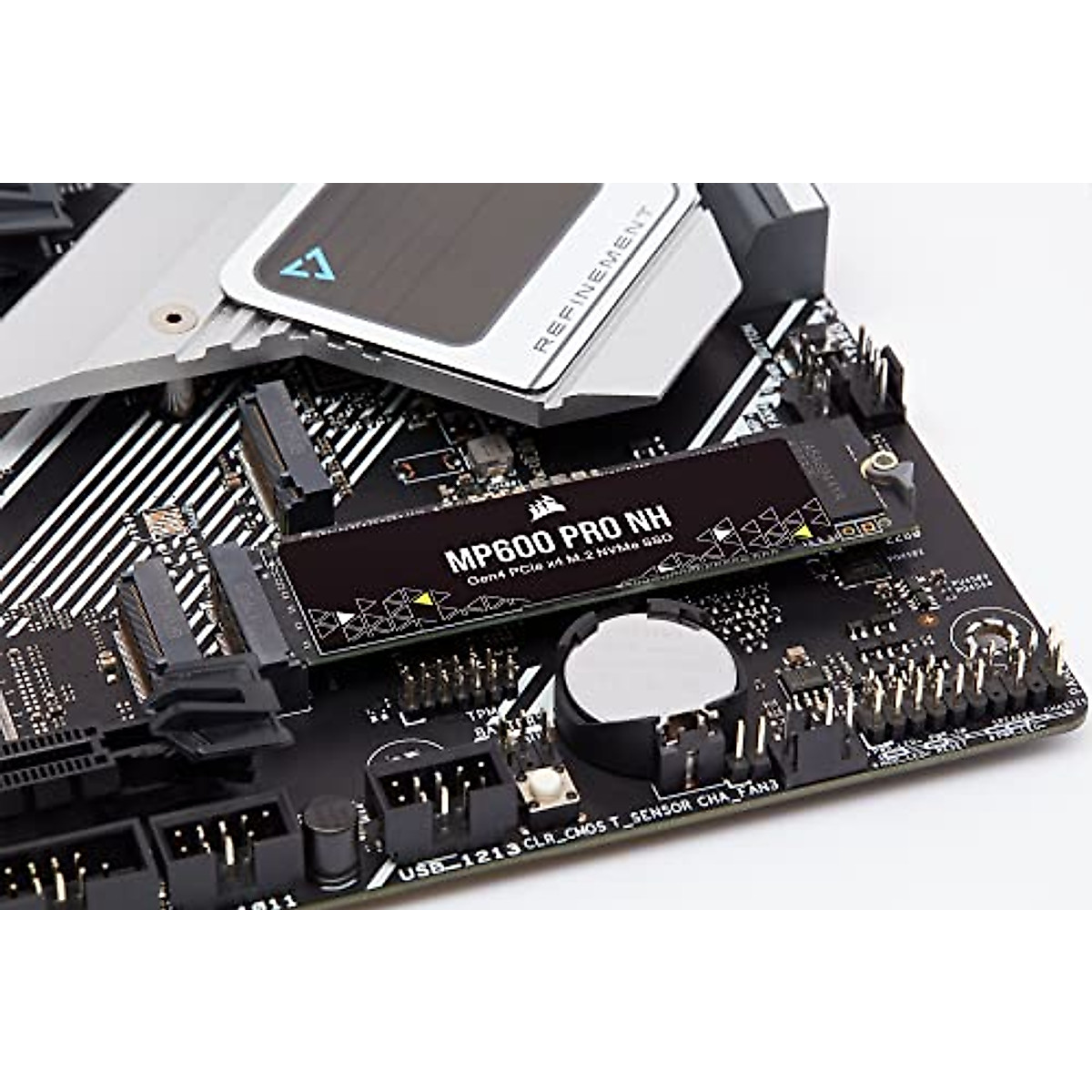 Corsair MP600 PRO NH 2TB PCIe Gen4 x4 NVMe M.2 SSD – High-Density TLC NAND – M.2 2280 – DirectStorage Compatible - Up to 7,000MB/sec - No Heatsink - Black