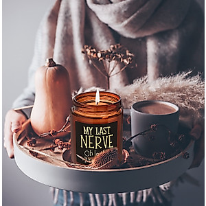 Briojoy Gifts for Boss - Boss's Last Nerve Candle - Best Boss Candle Gifts for Women Men - Relaxing Gift for Her Him - Funny Birthday Gifts for Coworker Female Boss Lady - Natural Soy Candle for Home