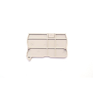 Dinkle AK2.5C DIN Rail Terminal Block End Cover for AK1.5 and AK2.5, Pack of 100