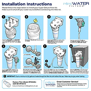 Kq8 Filter Kit for Keurig B150, K150, B155, K155, K2500, K3000, B3000, B3000se, K3500, K4000 by PureWater Filters