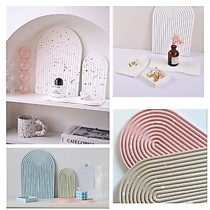 2 Set Tray Silicone Resin Mold Wave Shaped Epoxy Silicone Casting Molds for Cup Fruit Candy Vase Storage Holder Articles Ornaments,3D DIY Making Home Display Decor Crafts