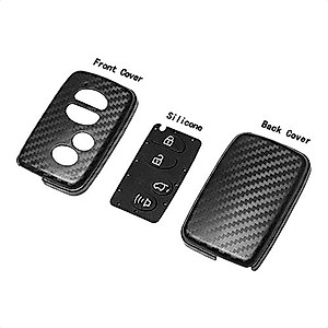 TANGSEN Smart Key Fob Case Cover Compatible with Scion FRS for Subaru BRZ CROSSTREK Forester WRX for Toyota Avalon Camry Corolla Highlander Prius RAV4 Sequoia VENZA 234Button Keyless Entry Remote