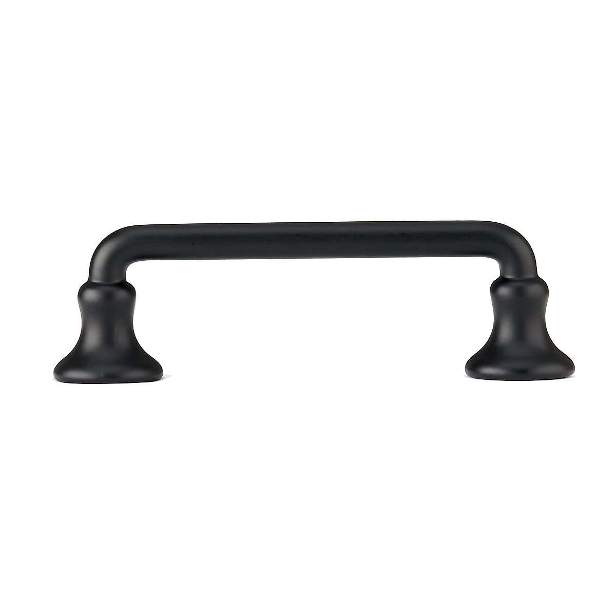 Richelieu Hardware BP873900 Toulon Collection 3-inch (76 mm) Center-to-Center Matte Black Traditional Round Cabinet and Drawer Pull Handle for Kitchen, Bathroom, and Furniture