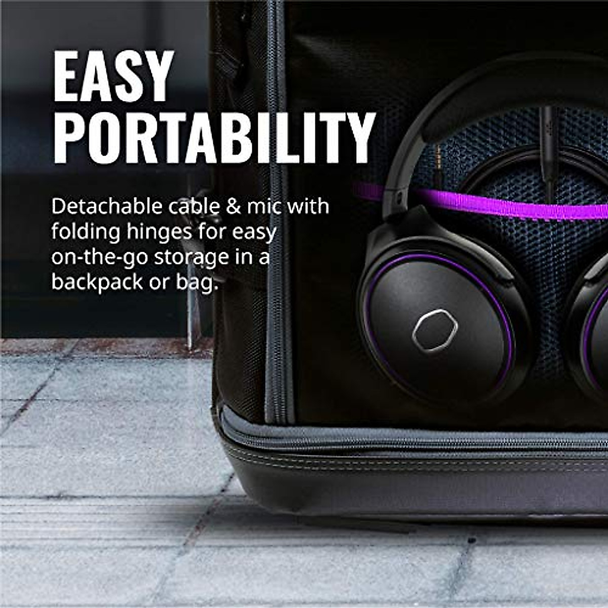 Cooler Master MH630 Gaming Headset with Hi-Fi Sound, Omnidirectional Boom Mic, Durable Aluminum Frame, Detachable Omni-Directional Boom Mic, PC/Console/Mobile Connectivity (MH-630)