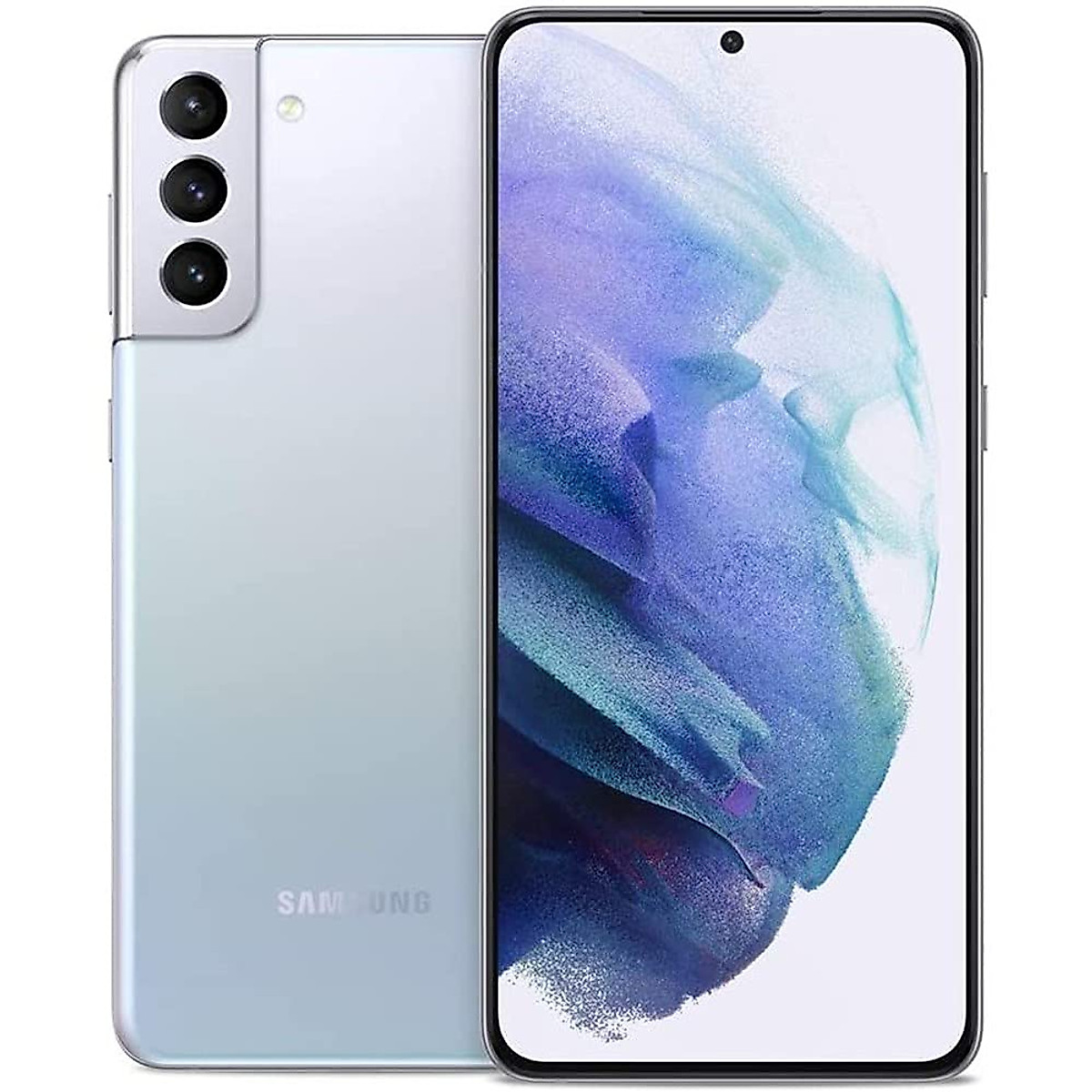 SAMSUNG Galaxy S21+ Plus G996U| Fully Unlocked Android Cell Phone | US Version 5G Smartphone | Pro-Grade Camera, 8K Video, 64MP High Res | 128GB - Phantom Silver - (Renewed)