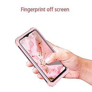 LONTECT for Galaxy A13 5G Case Glitter Sparkly Bling Shockproof Heavy Duty Hybrid Sturdy High Impact Protective Cover Case for Samsung Galaxy A13 5G 2021,Shiny Rose Gold