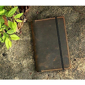 Personalized Leather cover for Leuchtturm 1917 Medium A5 Notebook/Minimalist leather journal cover for Leuchtturm1917 JOTTBOOK A5 - LA505S