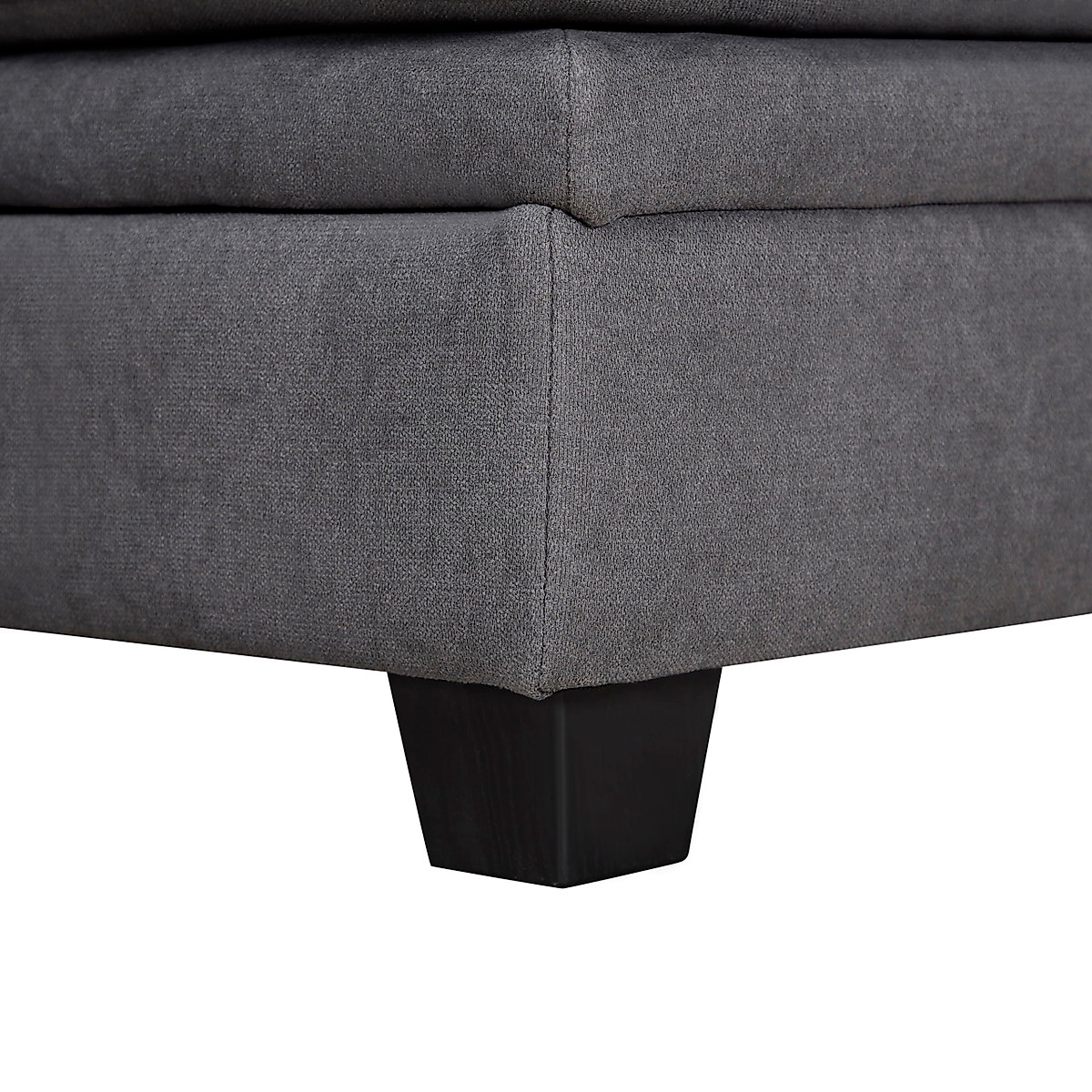 Merax U-Shape Large Modular Sectional, Convertible Sofa Bed with Reversible Chaise for Living Room, Dark Gray