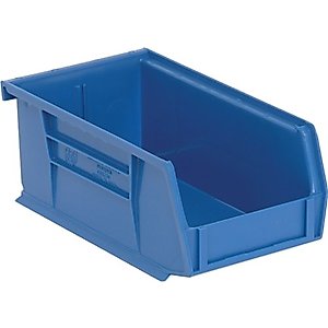 Quantum QUS220 Plastic Storage Stacking Ultra Bin, 7-Inch by 4-Inch by 3-Inch, Blue, Case of 24