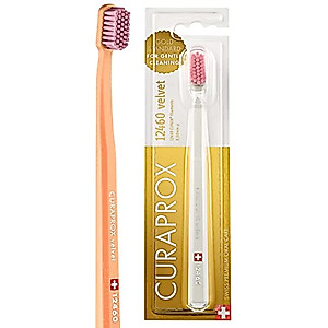 Curaprox CS 12460 Velvet Ultra-Soft Toothbrush; Extra Soft bristles for Sensitive Gums