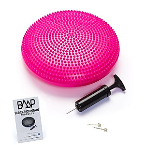 Black Mountain Products Exercise Balance Stability Disc with Hand Pump, Pink