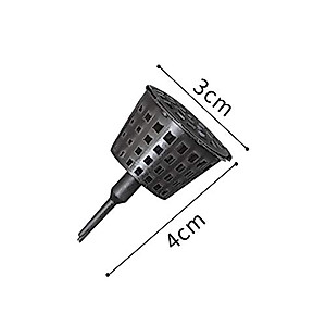 Happyyami 100Pcs Fertilizer Baskets Plastic Portable- Fertilizer Orchid Basket Fertilizer Mesh Basket with Lid Bonsai Fertilizer Box