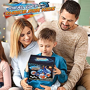 LET'S GO! RC Car Toys for Boys 3+: Shark Remote Control Stunt Cars for 4 5 6 7 8 Year Old Boy Gift 360° Rolling Twister with Lights Outdoor Toy Birthday Gifts for Kids Age 4-8 Toddler Monster Truck