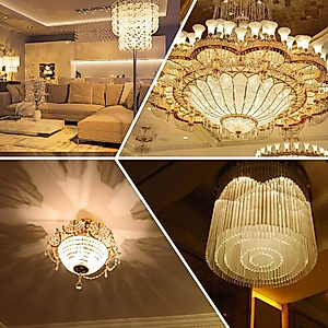 GOLSPARK G9 Led Bulbs, 4W Chandelier Light Bulbs (40W Halogen Equivalent),3000K Soft White, G9 Bi Pin Base,Non-dimmable,360 Degrees Beam Angle,400LM,Pack of 6