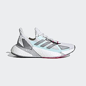 adidas womens X9000L4,Crystal White/Silver,8 M US