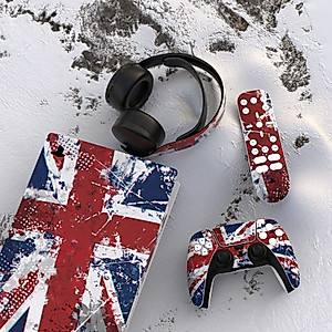 PlayVital Black Green Camouflage Full Set Skin Decal for PS5 Console Digital Edition, Sticker Vinyl Decal Cover for PS5 Controller & Charging Station & Headset & Media Remote