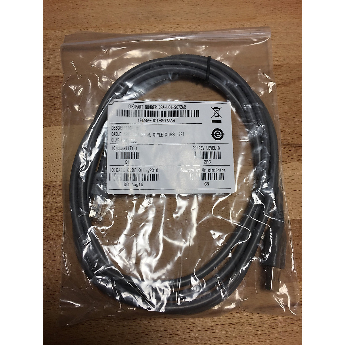 Zebra/Motorola Symbol DS9208 Handheld 2D Barcode Scanner with USB Cable