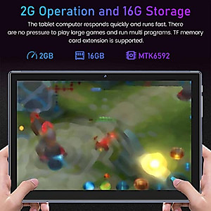 HD Tablet, WiFi Bluetooth Android Voice Call Game Tablet,10 Inch IPS Display Screen,WiFi,2GB RAM+16GB ROM,4000mAh,Android 5.1 System, Gift for Family (Gold)