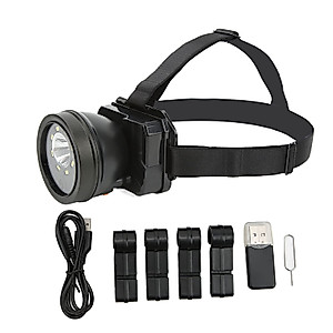 CHICIRIS Head Mounted Camera, NightVision Rechargeable Battery 90 LedHead Lamp Wearable Video Camera 1080P HD for Field WorkMineMining