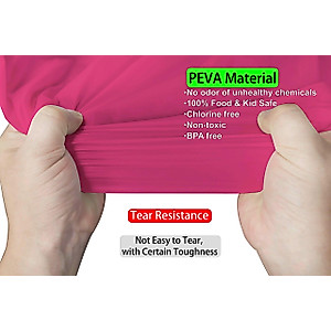 PARTY ULYJA Hot Pink Plastic Tablecloths 2 Pack Fuchsia Disposable Table Covers 84 Inch Circle Magenta Birdal Shower PEVA Cerise Table Cloths for Picnic Birthday Wedding's 6 ft Round Table Use