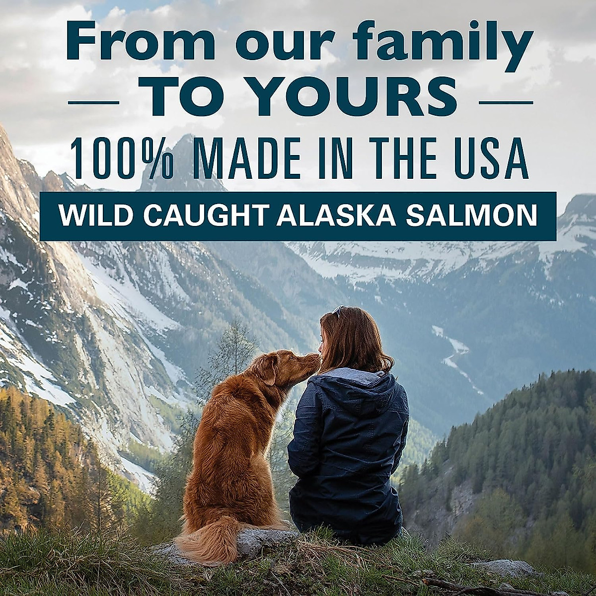 Alaska Naturals – Wild Alaska Salmon Oil Formula Dog Food Topper – EPA and DHA Omega-3 - Supplement for Healthy Skin, Shiny Coat – Made in The USA – 8 oz. Pump Bottle