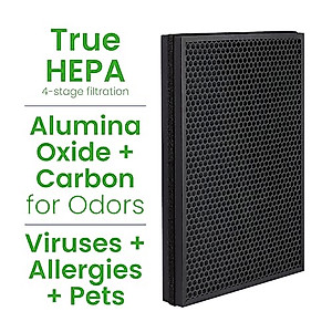 AprilAire AP09550V Virus+Allergy+Pet True HEPA Room Air Purifier, 4-Stage Filtration, Captures Viruses, Bacteria, Allergens, Pet Hair & Dander, Ozone Free, 495 sq. ft. Rooms