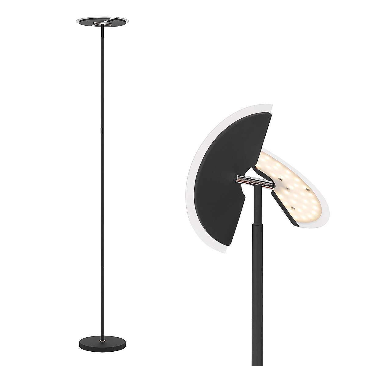 Worldwide Lighting AMZ63442-001 Mantis Floor Lamp, Black