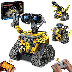 Sillbird STEM Building Toys, Remote & APP Controlled Creator 3in1 Wall Robot/Explorer Robot/Mech Dinosaur Toys Set, Creative Gifts for Boys Girls Kids Aged 6 7 8-12, New 2022 (434 Pieces)