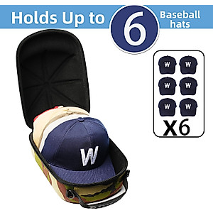 RIGICASE Hard Hat travel case, cap carrier, baseball cap travel case, hat holder Porta Gorras Para Hombre, Hat carrier organizer caps protector