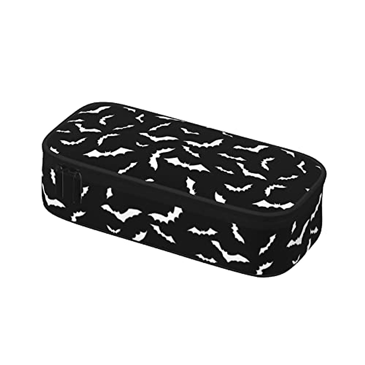 Gocerktr Bats Pencil Case Large Capacity Pen Case Double Zippers Pen Bag Office Stationery Bag Cosmetic Bag with Compartments