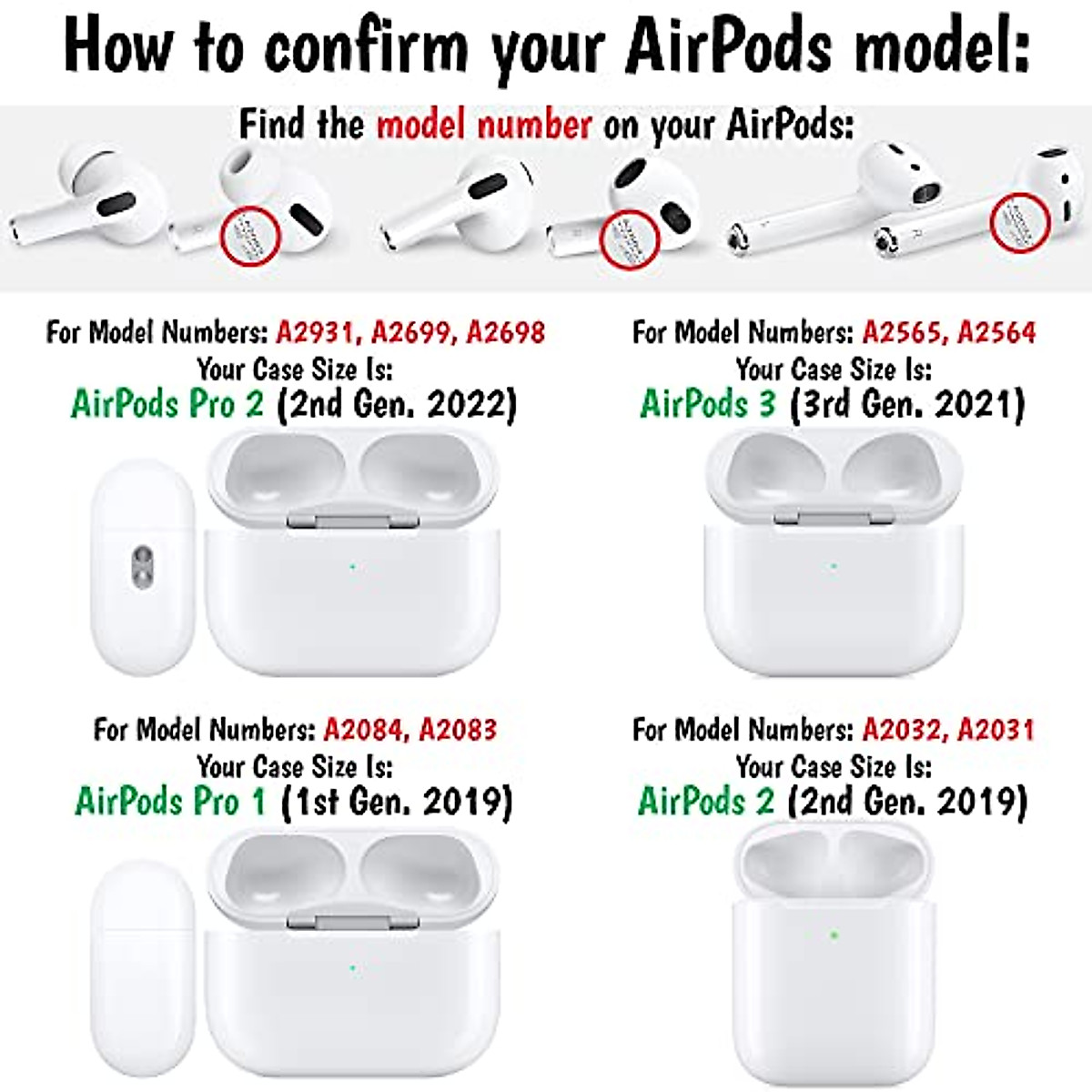 Case Charming Custom Name Case for AirPods Pro 2nd Generation 1st 3rd Clear Personalized with Keychain Carabiner